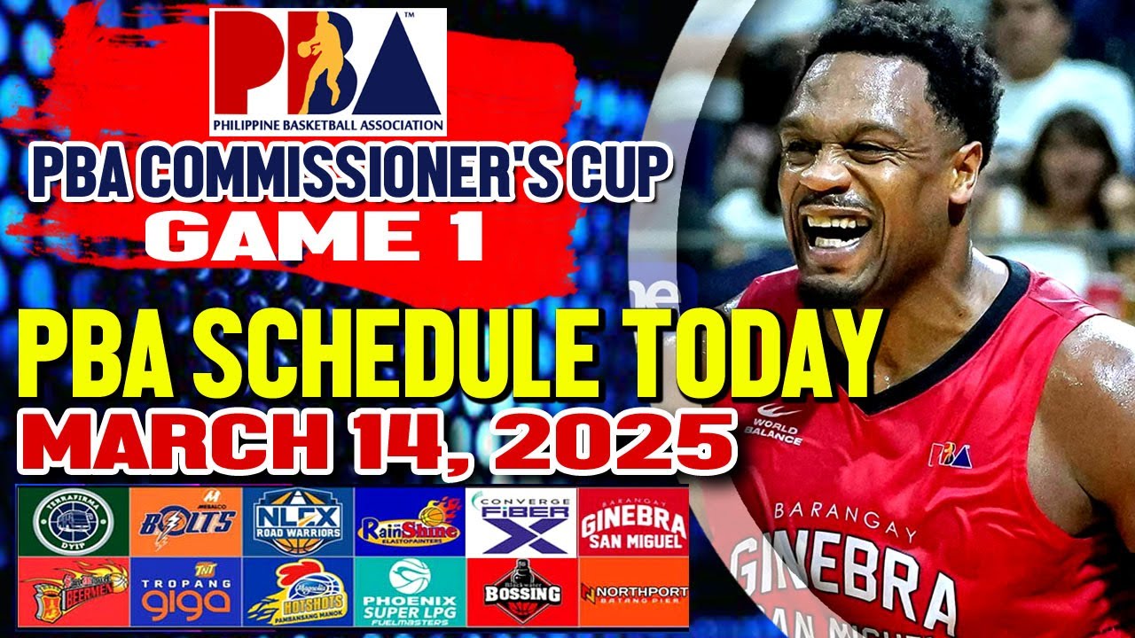 PBA SCHEDULE TODAY March 14, 2025 | Pba Commissioner's Cup - YouTube