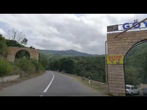 Toğana Göygöl yolu. Meşədə ağaclardan tunellər. Gəncədən Göygölə. 3 - cü hissə.