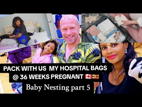 PACK WITH US OUR HOSPITAL BAGS @ 36 WEEKS PREGNANT, GETTING READY FOR ...
