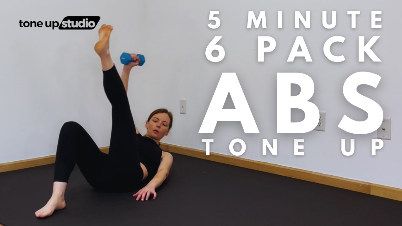 5 Minute 6 Pack Abs Tone Up - YouTube