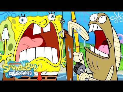 Every Time SpongeBob Characters Hurt Their Legs 🦵😵 | 30 Minutes | SpongeBob