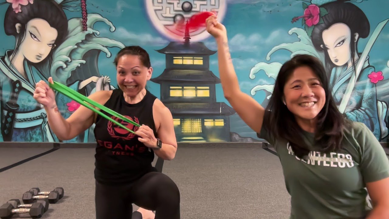 BUILD Band and Dumbbell workout with Coach Rei and Tritia - YouTube