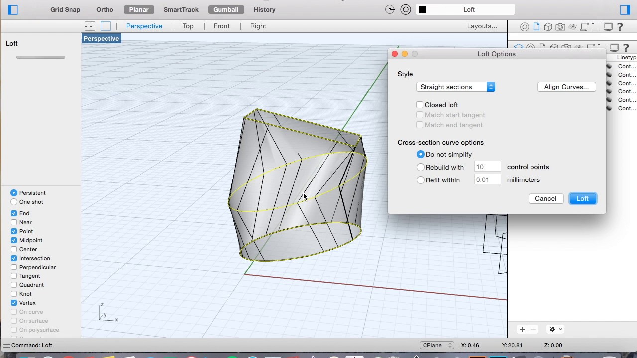 Surface Modeling in Rhino 1 - YouTube