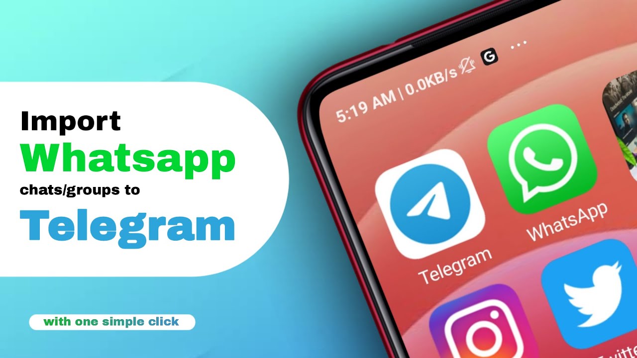 How to Move/Import WHATSAPP Chats and Groups to TELEGRAM - YouTube