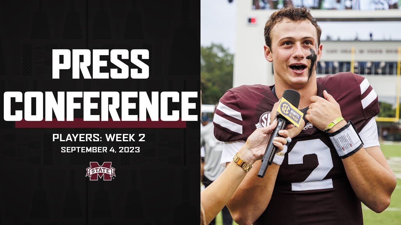 FOOTBALL | Mississippi State Football Student-Athletes Week 2 Press ...