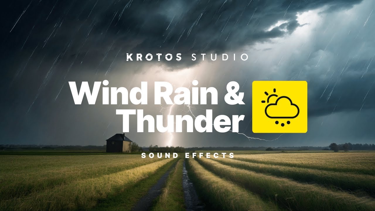 Wind Rain and Thunder Sound Effects | 100% Royalty Free | No Copyright ...
