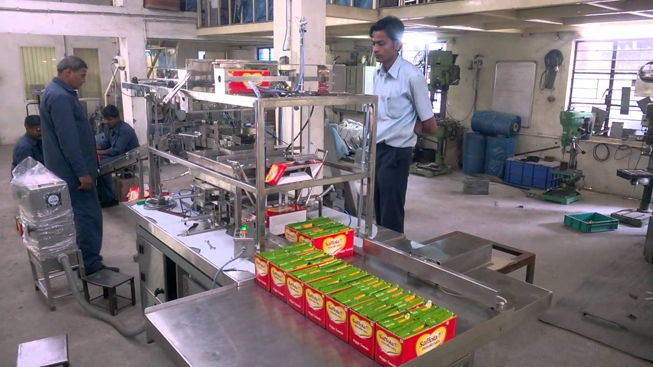 Sachet collator cartoner - YouTube
