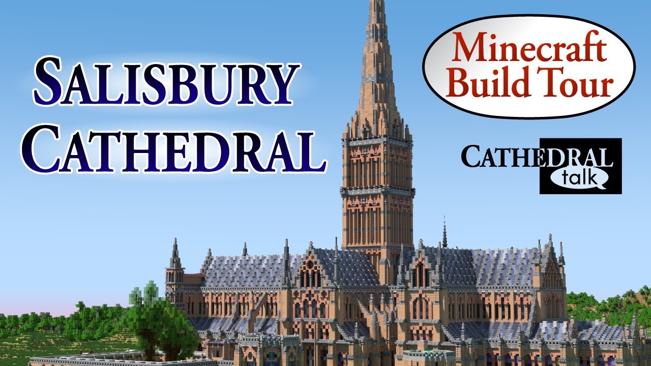 THSchutt's Salisbury Cathedral (1:1 scale) Minecraft Replica (2023) Build Tour - YouTube