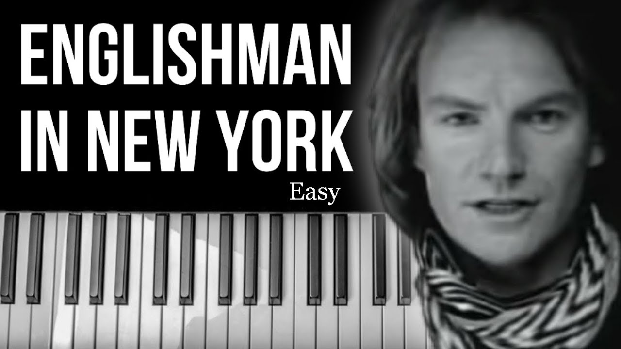 Englishman in New York - Sting EASY piano tutorial on GarageBand #sting ...
