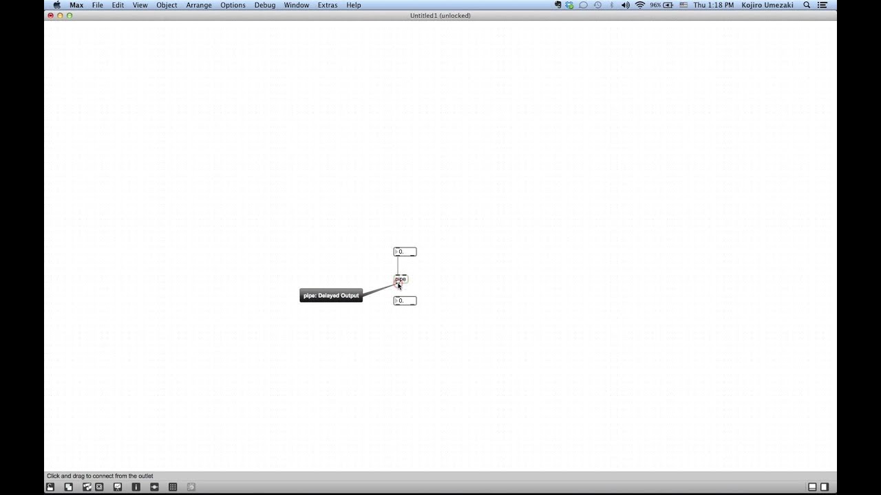 Max Tutorial: pipe Object - YouTube