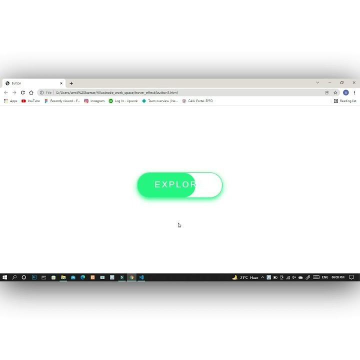 Button Hover Effect by CSS Only | Allustrode #shorts #shortvideos - YouTube