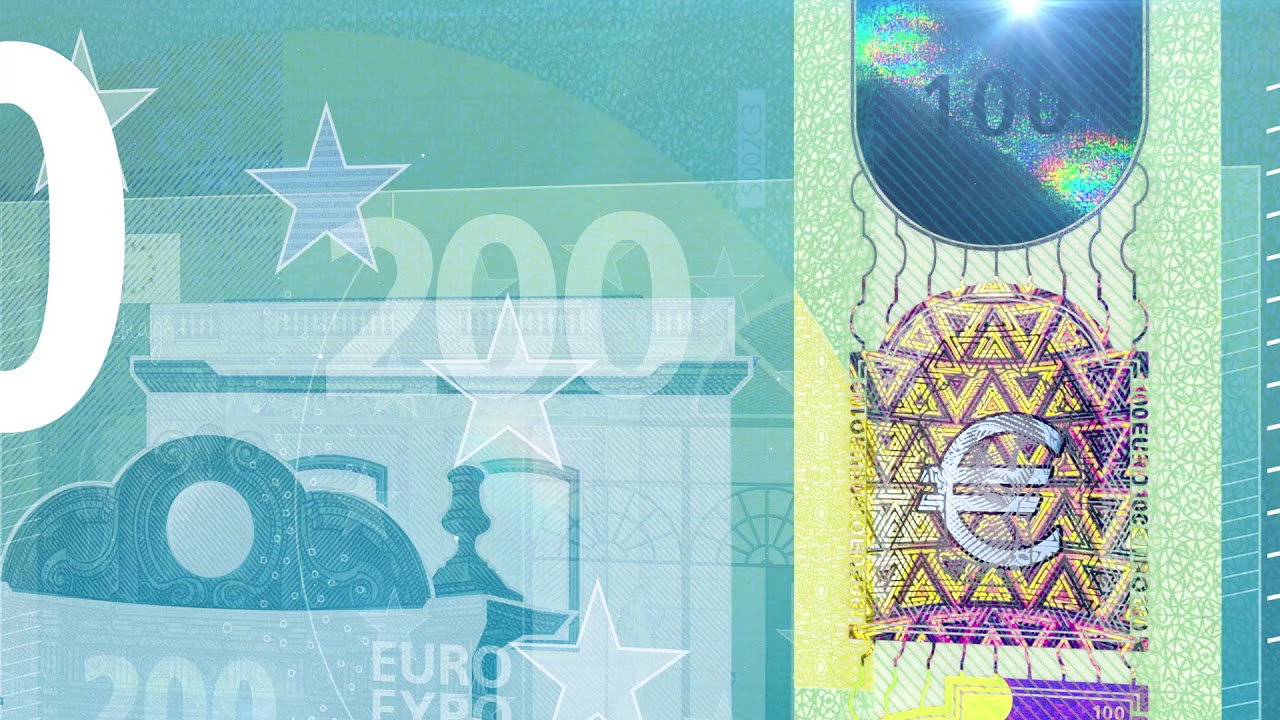 Τα νέα χαρτονομίσματα των 100 και 200 ευρώ - YouTube