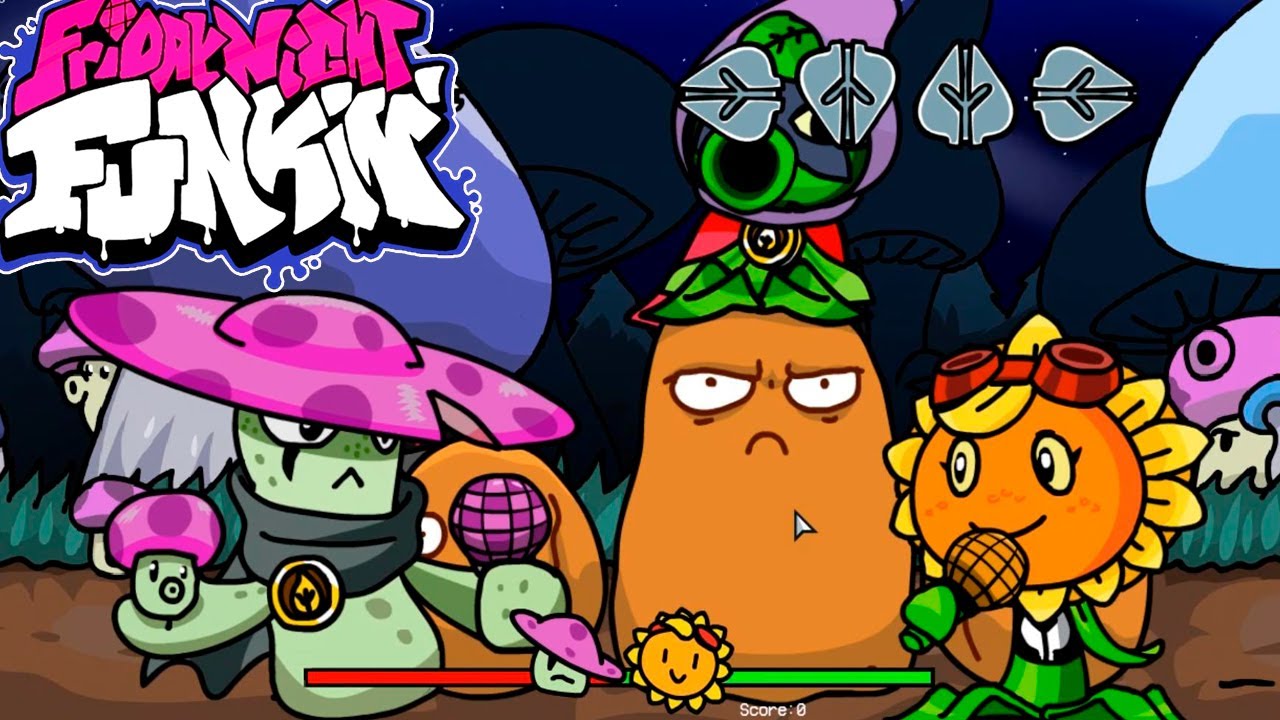 FNF Friday Night Funkin VS Plants vs Zombies HARD level [new FNF mod ...