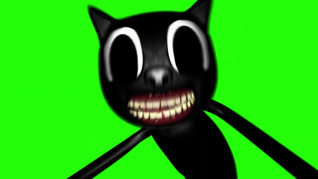 cartoon cat green screen - YouTube