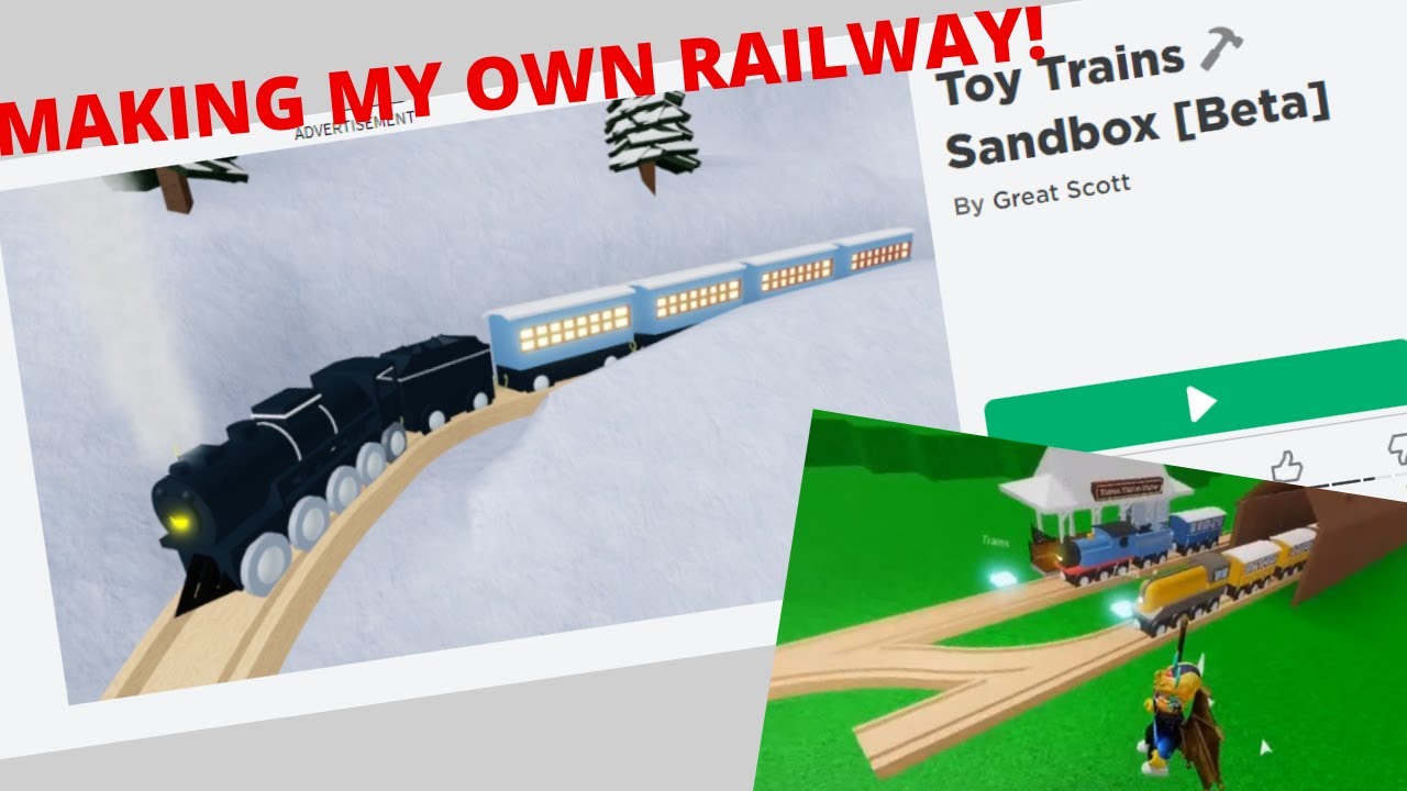 MAKING MY OWN RAILWAY! I Toy Trains Sandbox I Roblox - YouTube