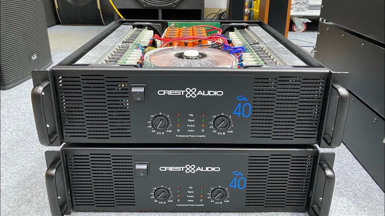 CREST AUDIO CA40 ,CÔNG SUẤT 1500W/1 KÊNH CHO AE CHƠI SUB KÉP LÀM SỰ ...