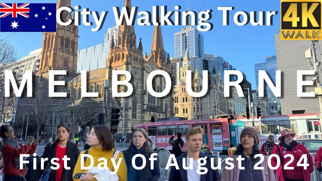 Melbourne Australia Walking Tour. Walk Through Melbourne - YouTube