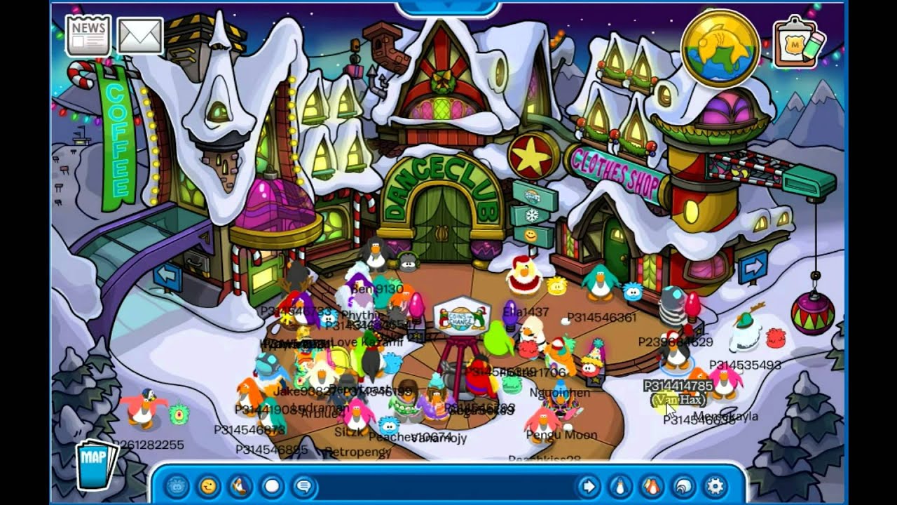 How to sit on paths in Club Penguin - YouTube