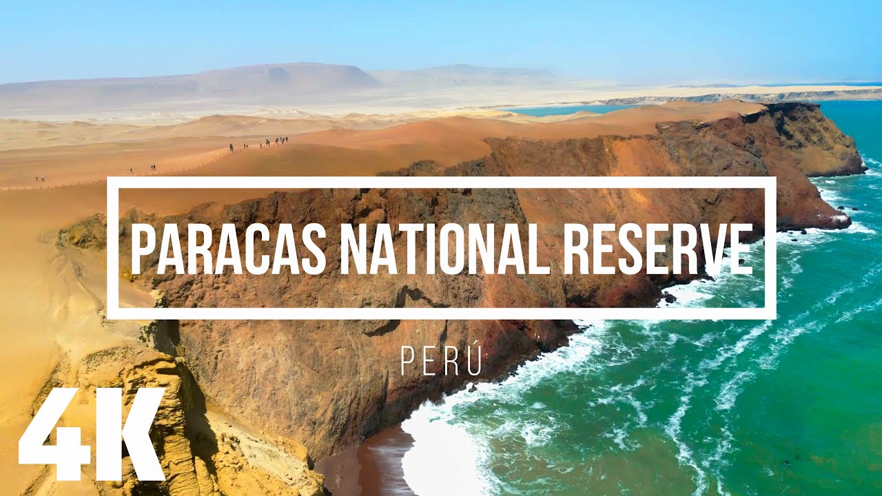 Drone Footage 4K - Flying over Playa Roja in the Paracas National ...