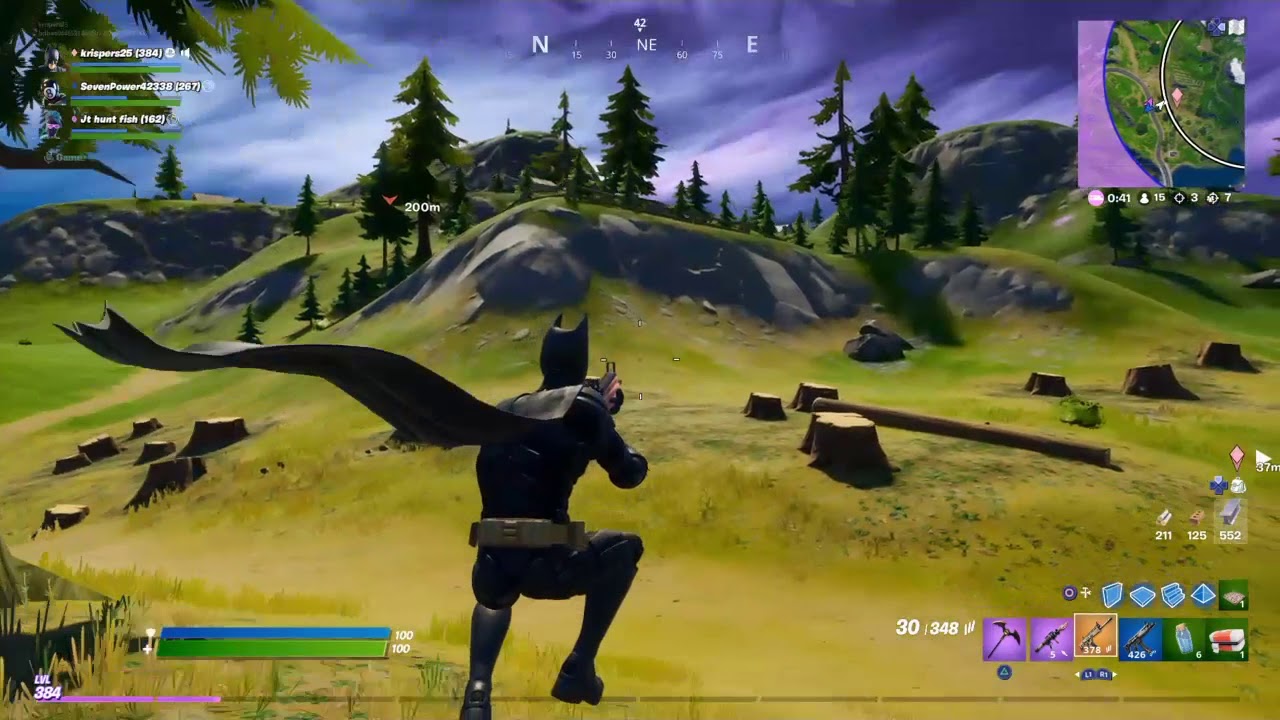 Fortnite C2 S1 Squad Victory Royale - Batman skin - YouTube