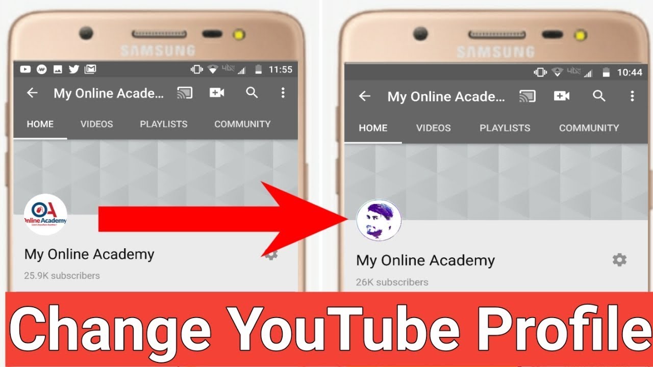 How to change YouTube profile picture on Android and ios 2020 ...