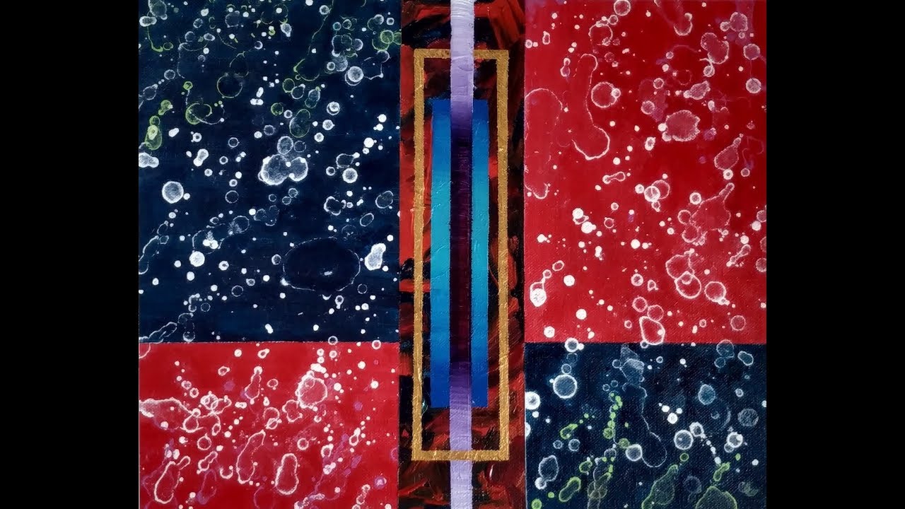 Art of Bubblism/Abstract Painting/Masking tape - YouTube