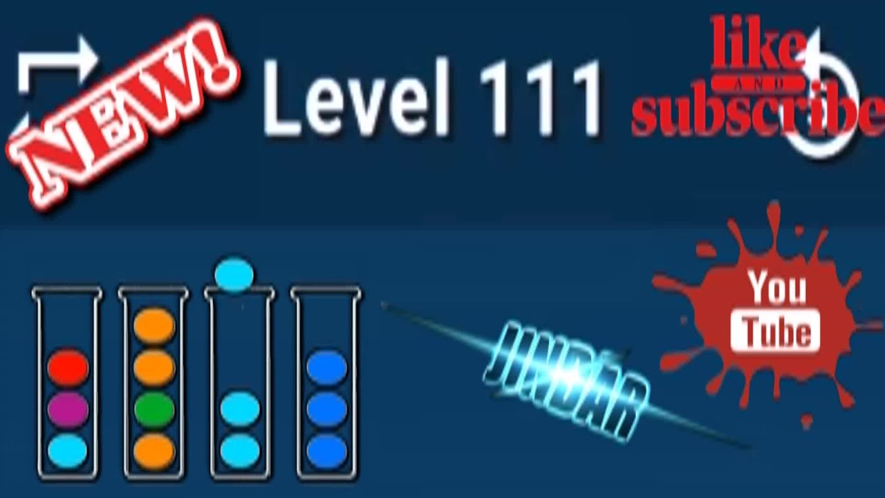Ball Sort Puzzle Level 111 Color Sorting Games Level 111 - YouTube