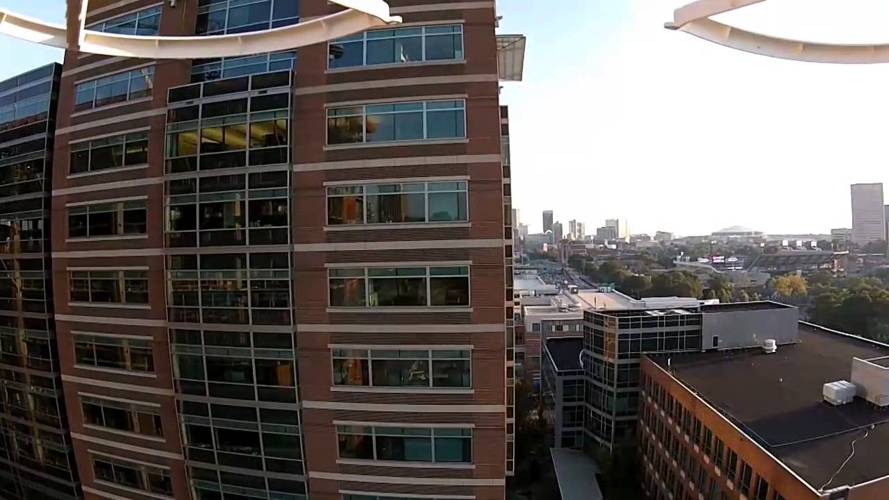 Drone View of Tech Square, SQ5, and Midtown Atlanta - YouTube