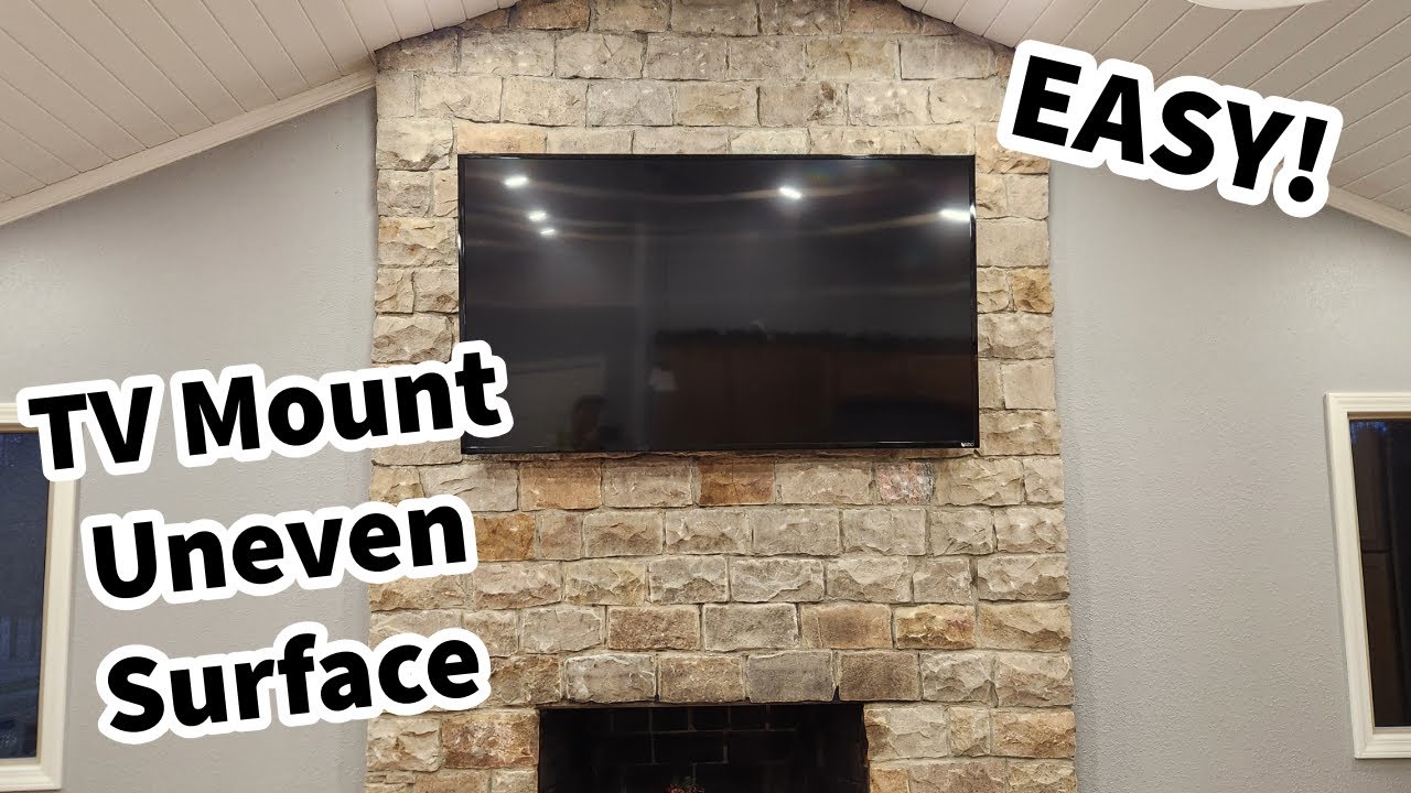 Tv Mounting on Stone DIY - YouTube