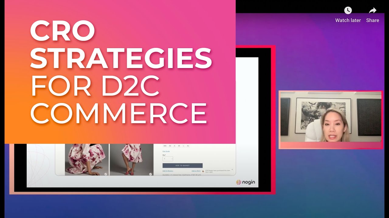 Conversion Rate Optimization Strategies for D2C Commerce - YouTube