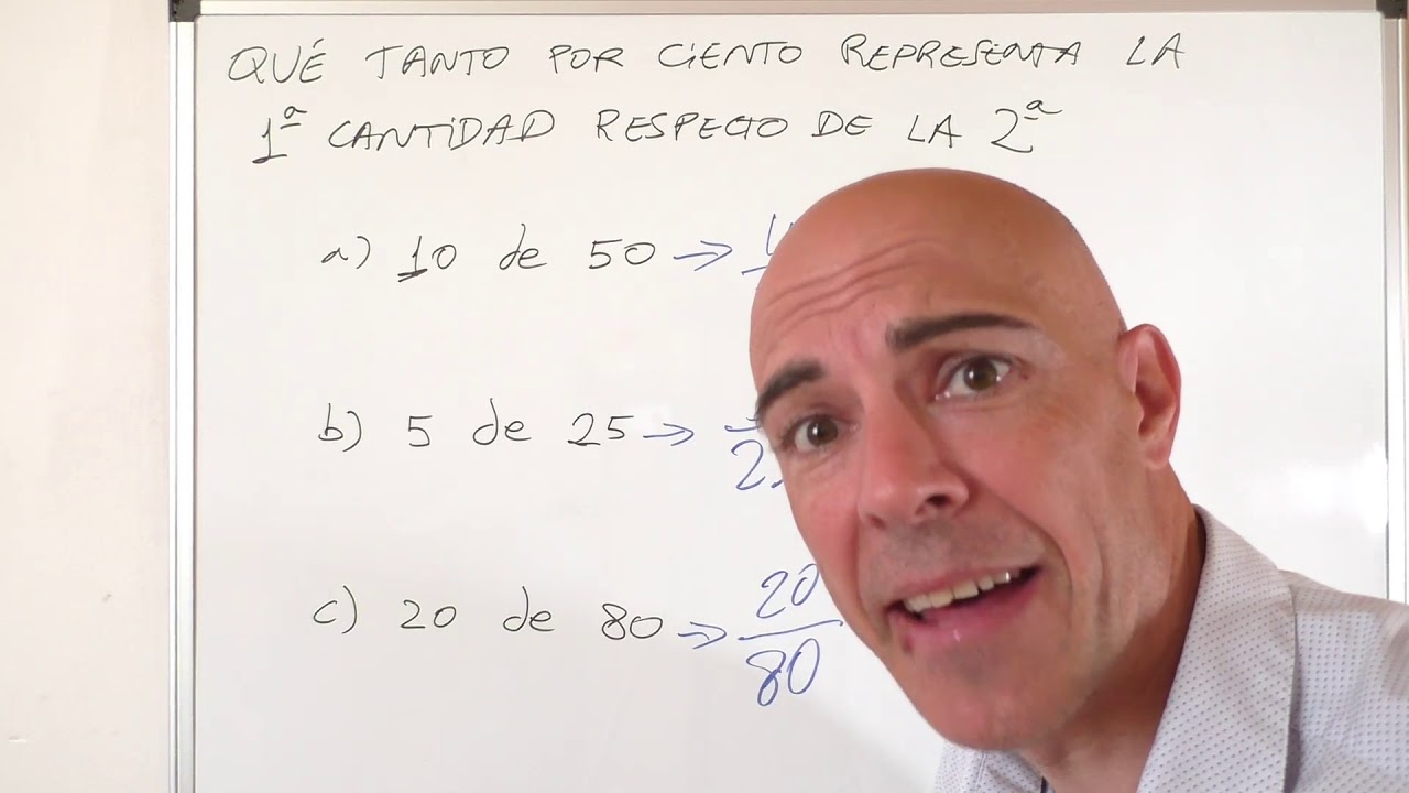TANTO POR CIENTO DE UNA CANTIDAD RESPECTO DE OTRA Porcentaje De Dos