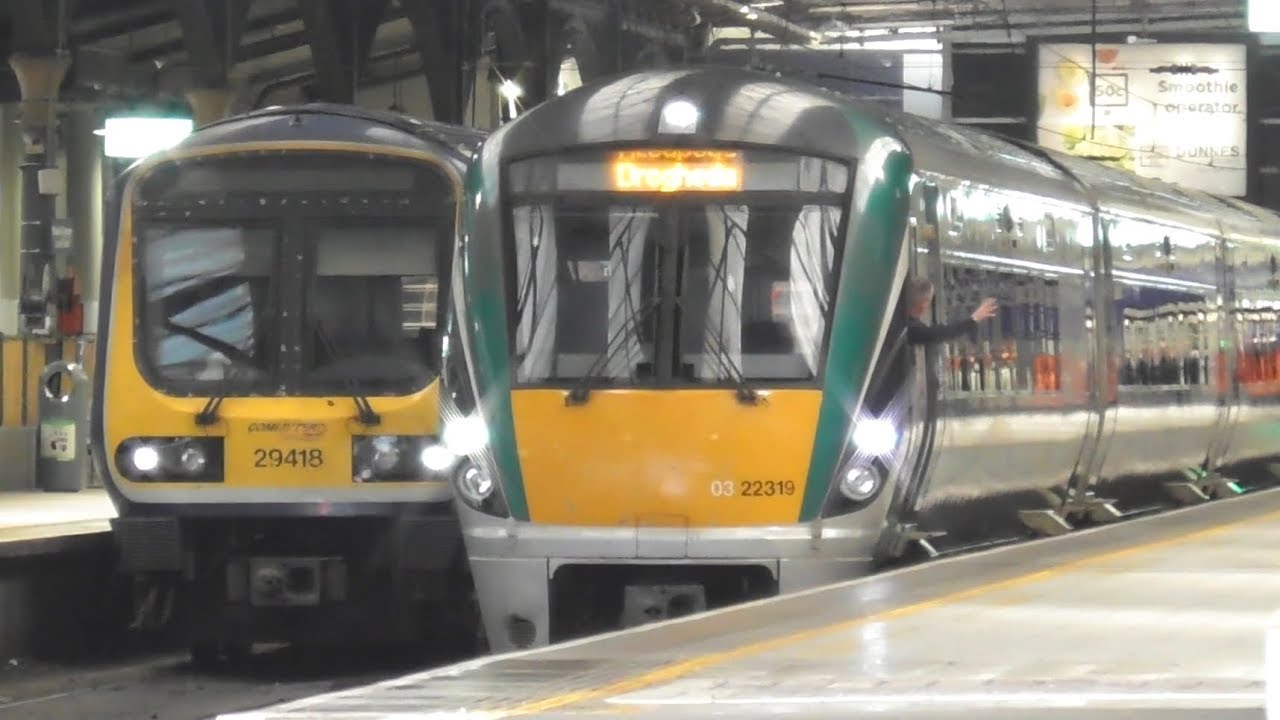 Irish Rail 22000 Class Intercity Train 22319 Departs Connolly Station ...