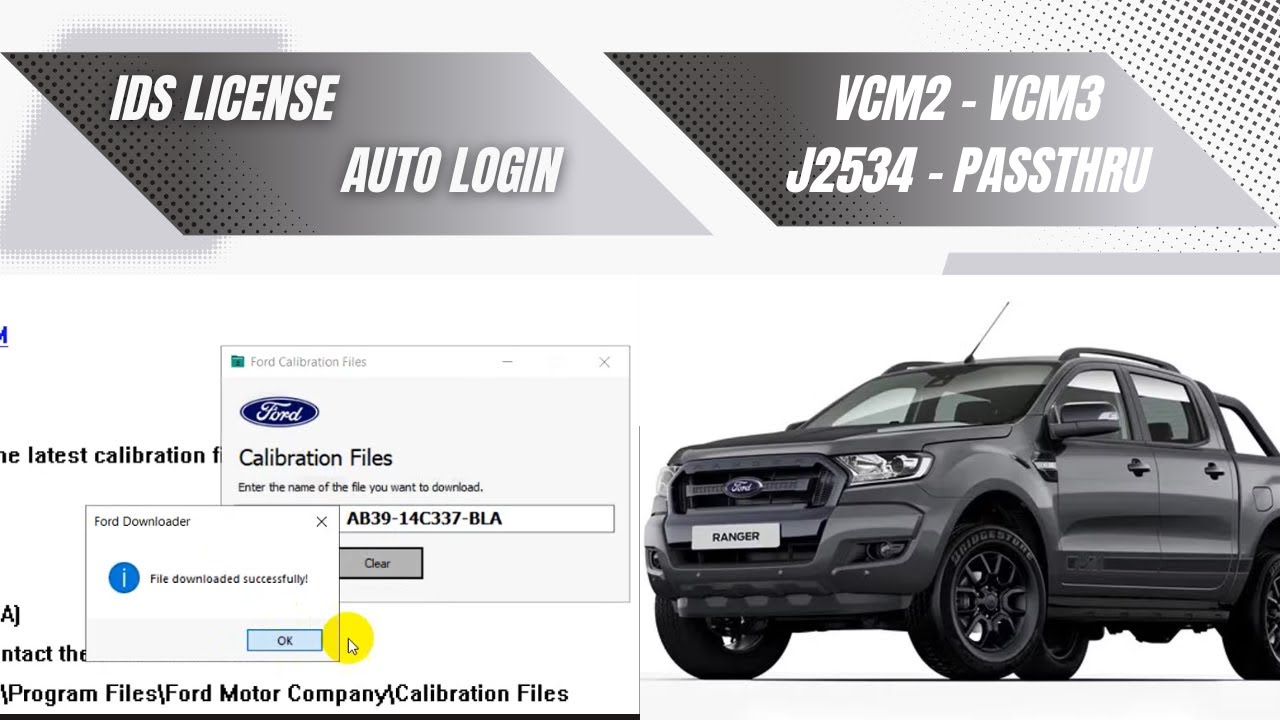 Programming TCM Ford Ranger - IDS Ford V132.04 ( Auto Login ) - YouTube