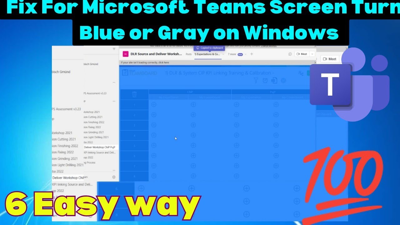 Fix For Microsoft Teams Screen Turns Blue or Gray on Windows || 2023 ...