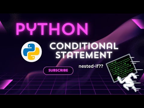 Example program on conditional nested if statement| learn python ...