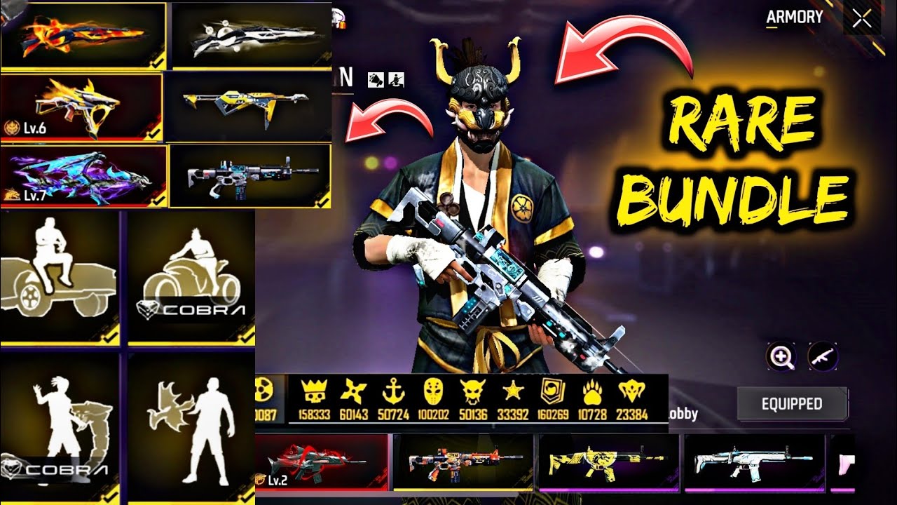 FREEFIRE | ULTIMATE GUN COLLECTION | ALL GUN SKINS & EVO GUN SKINS ...