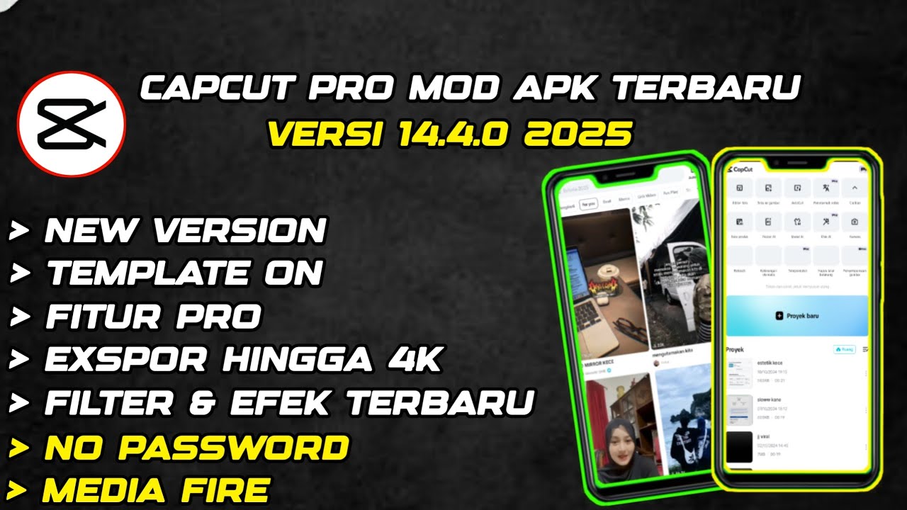 NEW UPDATE!!! CAPCUT PRO MOD APK TERBARU 2025 || UNLOCK ALL FITUR PRO ...