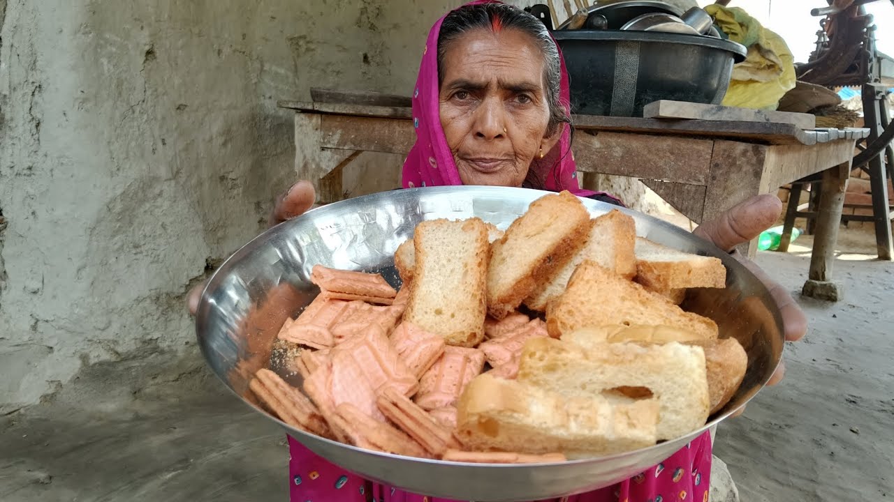Bread And Biscuit Halwa Recipe - YouTube
