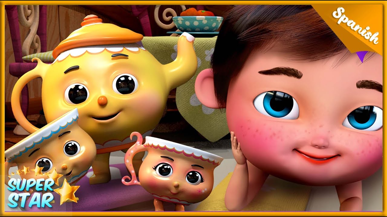 Soy una pequeña tetera 🥰| Canciones para niños + bebés - Super Star # ...