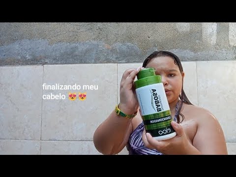 Lavando meu cabelo na área de casa 🏠