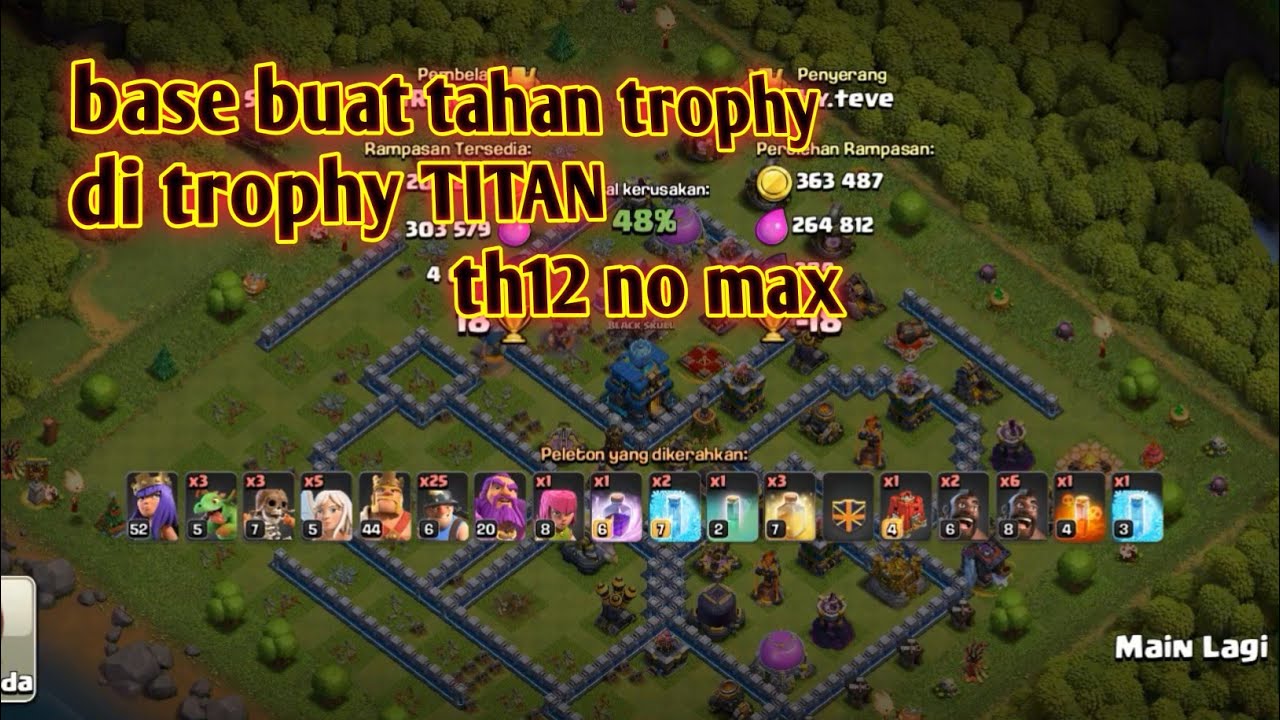 clash of clans..base terkuat 2023 th 12 no max - YouTube