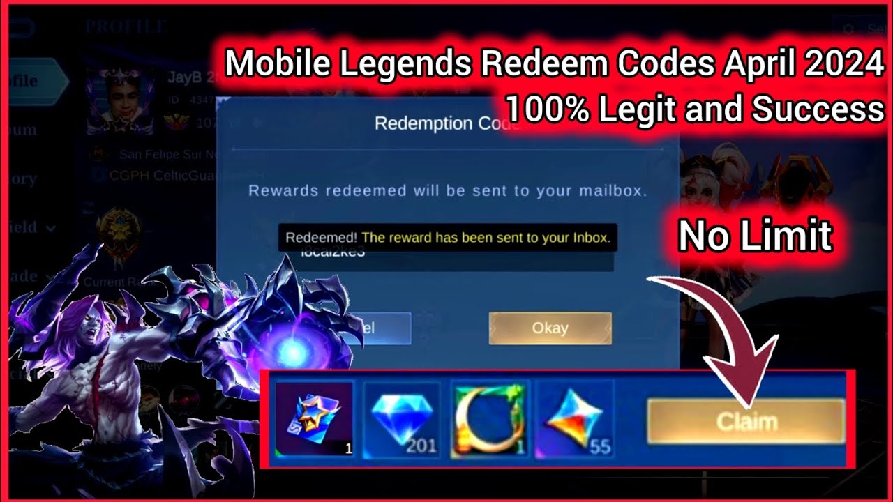 mobile Legends redeem codes April 03, 2024 - MLBB redeem codes today ...