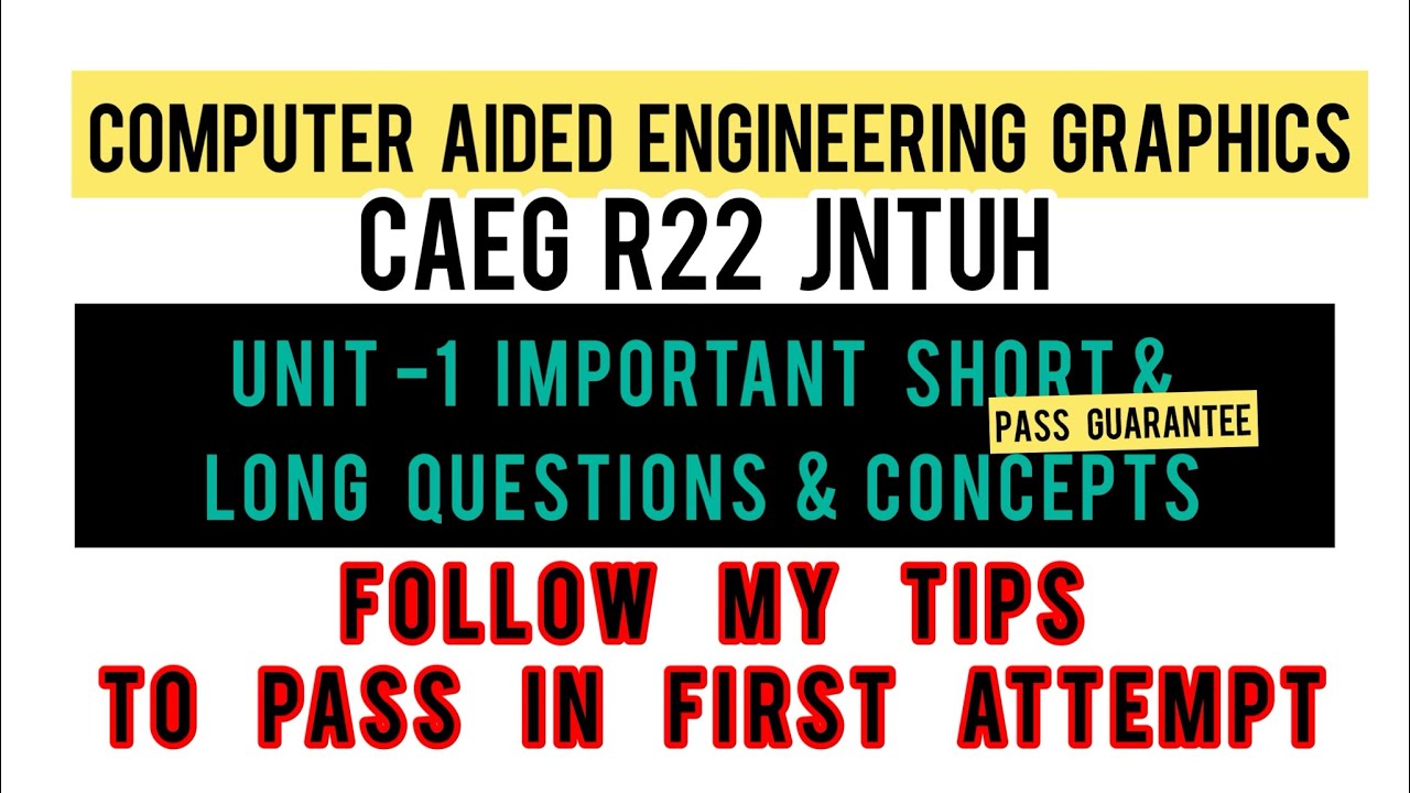 CAEG-COMPUTER AIDED ENGINEERING GRAPHICS JNTUH R22 UNIT -1 SHORT AND ...