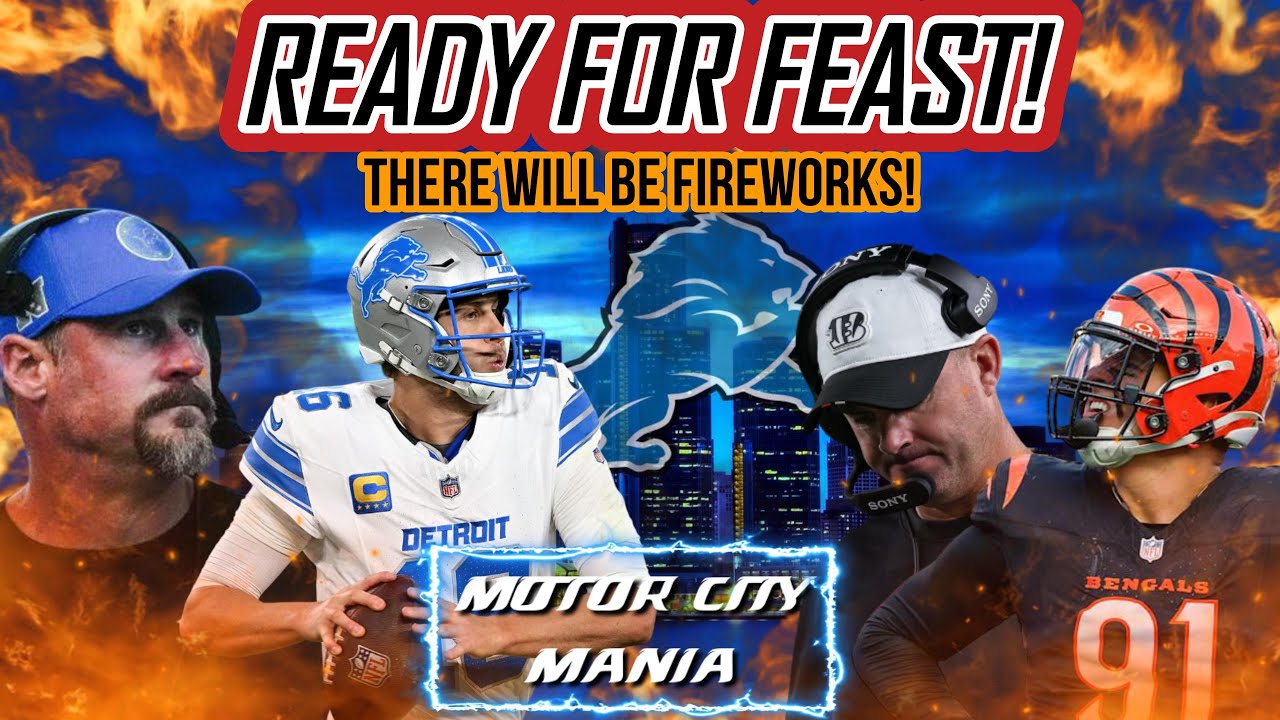 Detroit Lions MONSTER Offense SALIVATING To Play WOUNDED Bengals! - YouTube