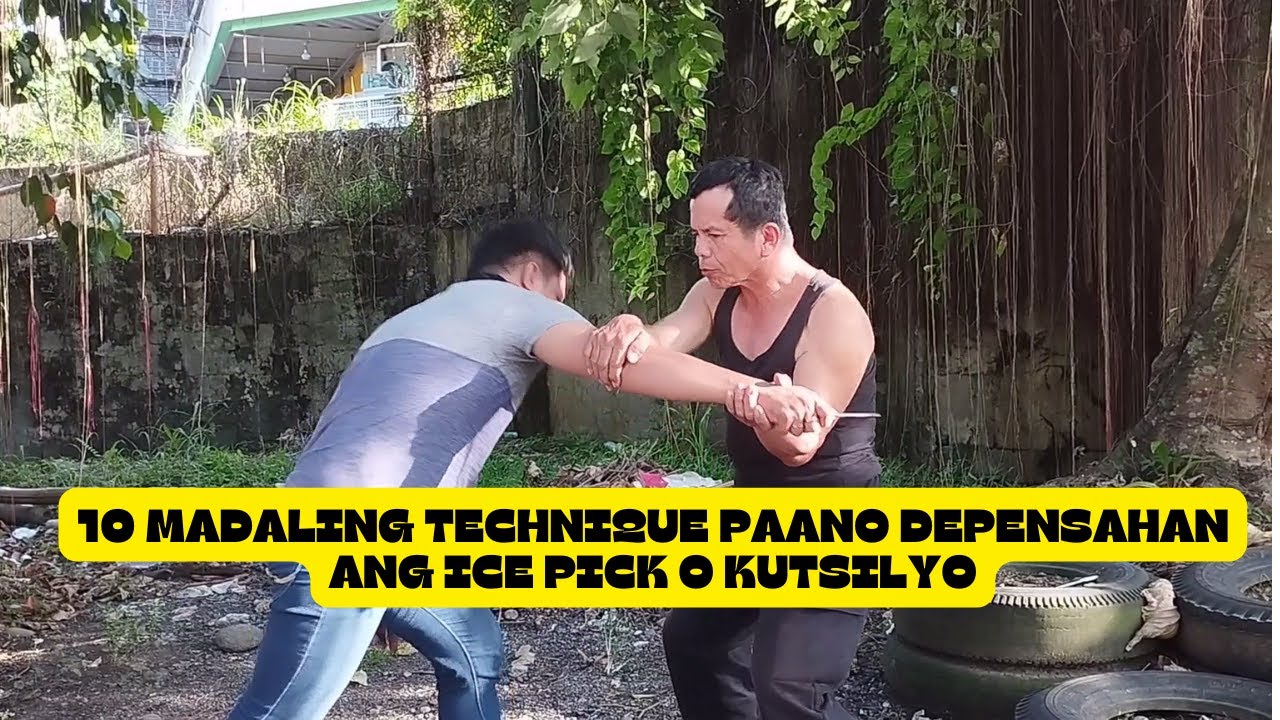 10 Technique Paano Depensahan Ang Ice Pick O Kutsilyo | Knife Attack ...