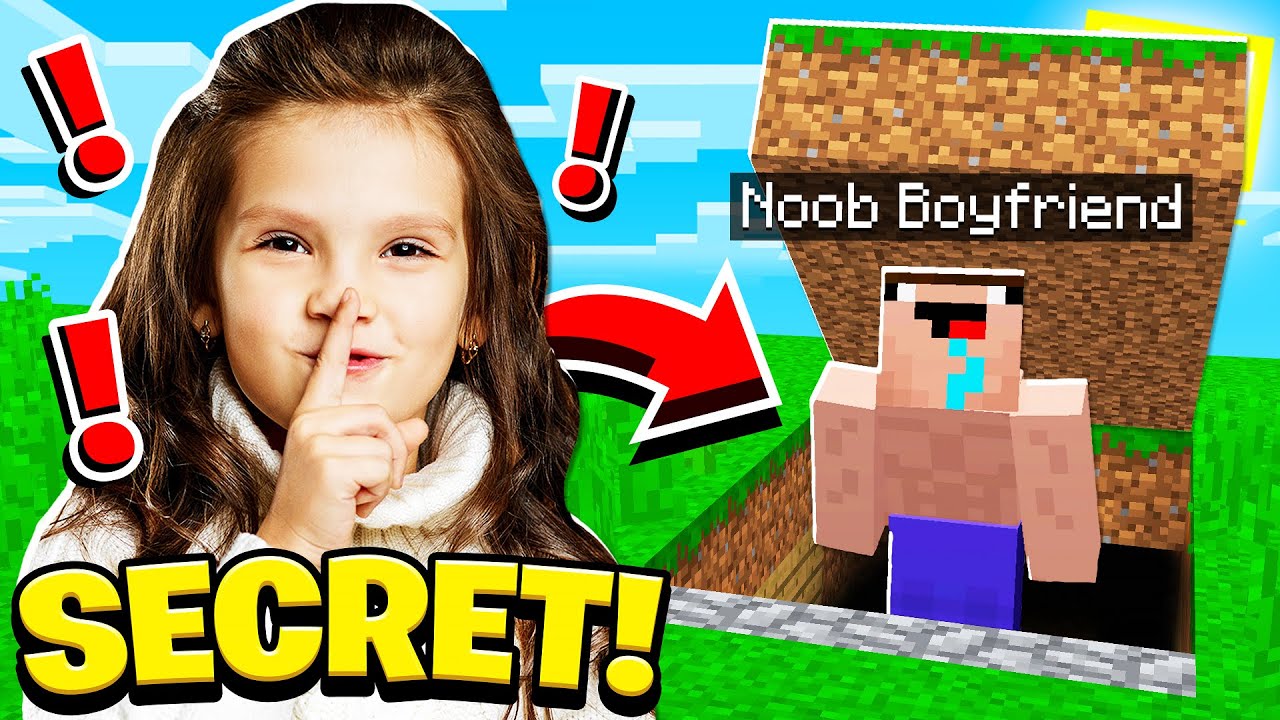 I FOUND noob Girl's SECRET BASE in Minecraft! - YouTube