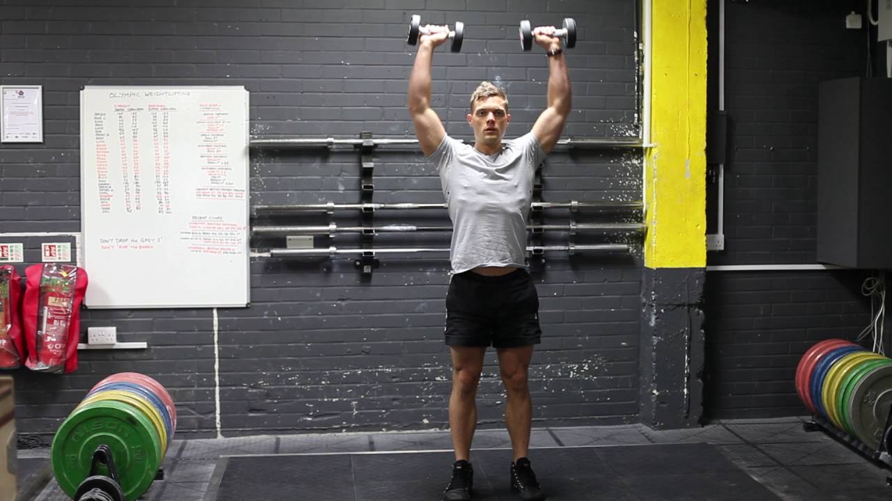 Dumbbell Clean & Press - YouTube