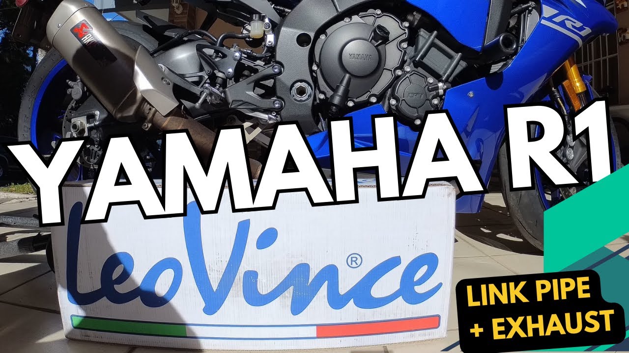 YAMAHA R1 | LEO VINCE EXHAUST + LINK PIPE | INSTALL | RUCOS EN MOTO ...