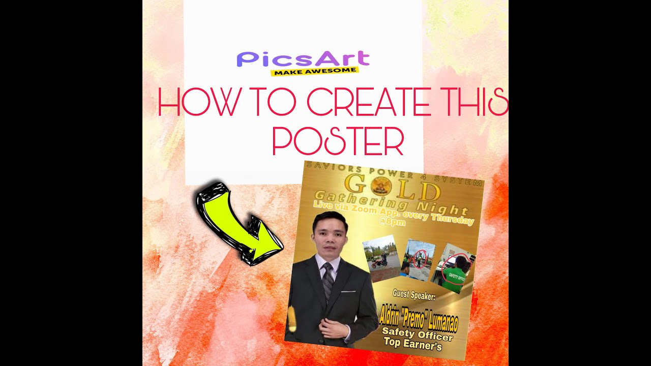 How to make Poster | PICSART |#POSTERMAKING - YouTube