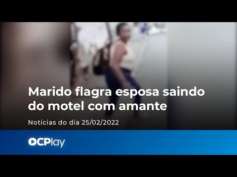 Marido flagra esposa saindo do motel com amante